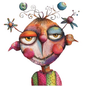 Funny Faces Clipart Set: Whimsical PNG Designs (digital Download) - Etsy