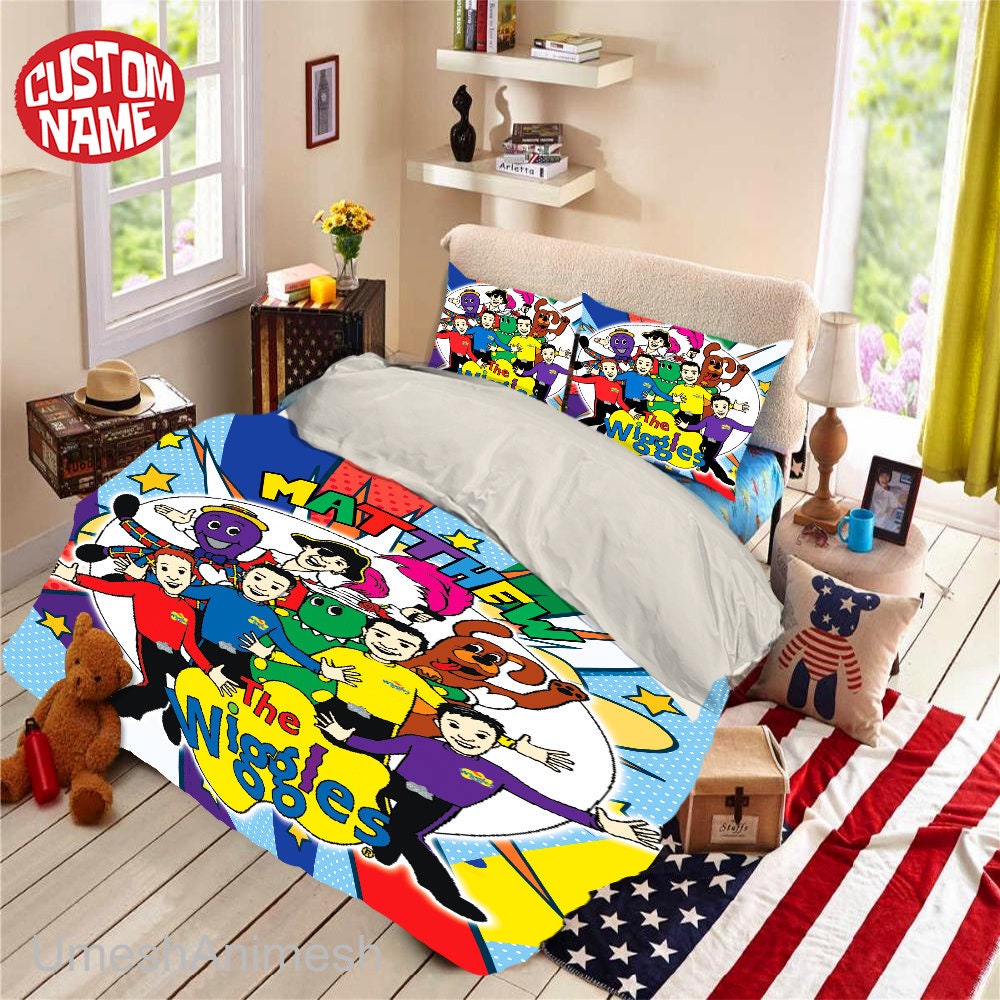 Personalized the Wiggles Bedding Set Big Red Car Quilt - Etsy Australia