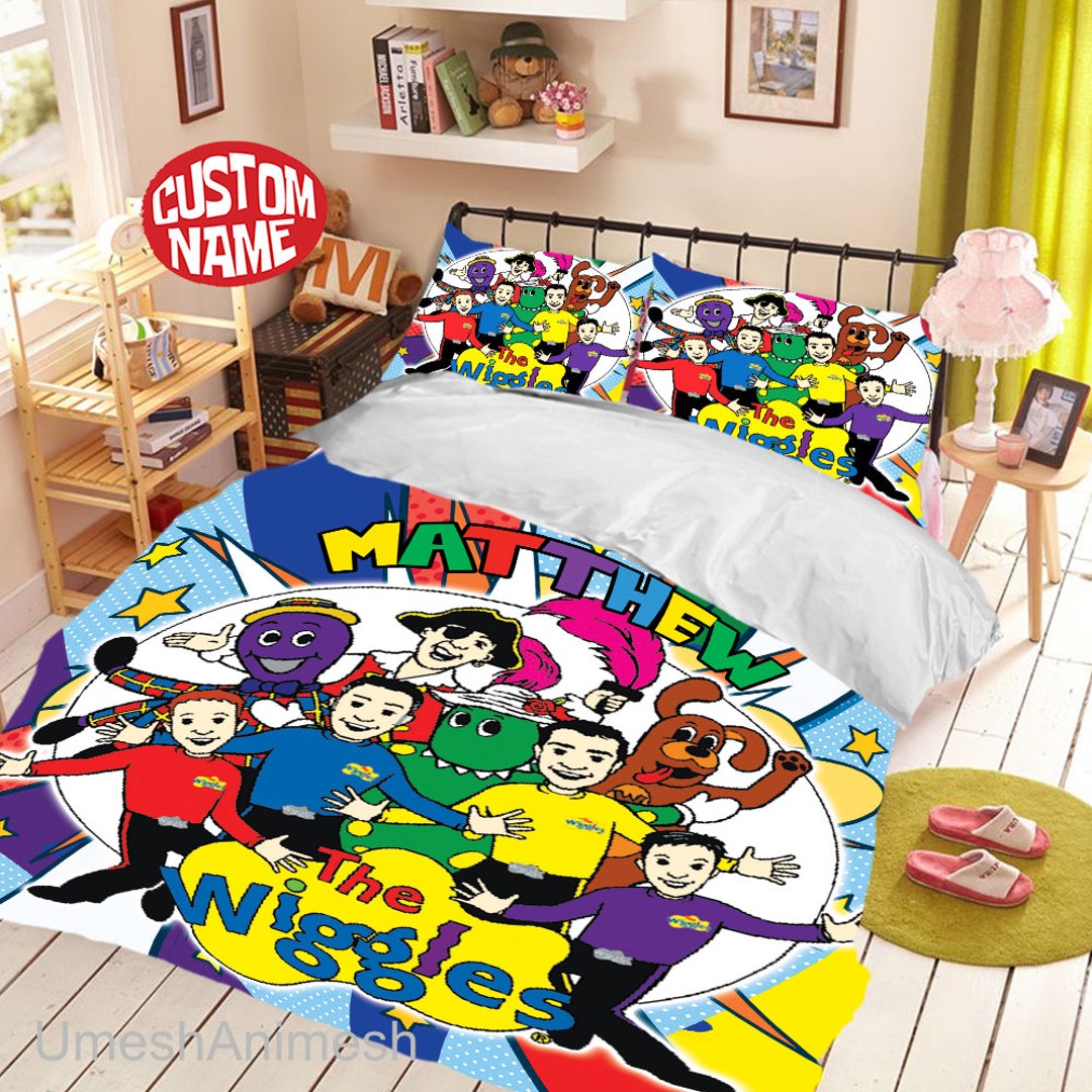 Personalized the Wiggles Bedding Set Big Red Car Quilt - Etsy Australia