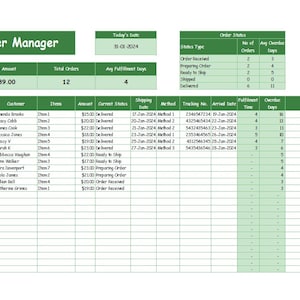 Order Manager | Order Tracker | Order Management | Order Log | Business ...