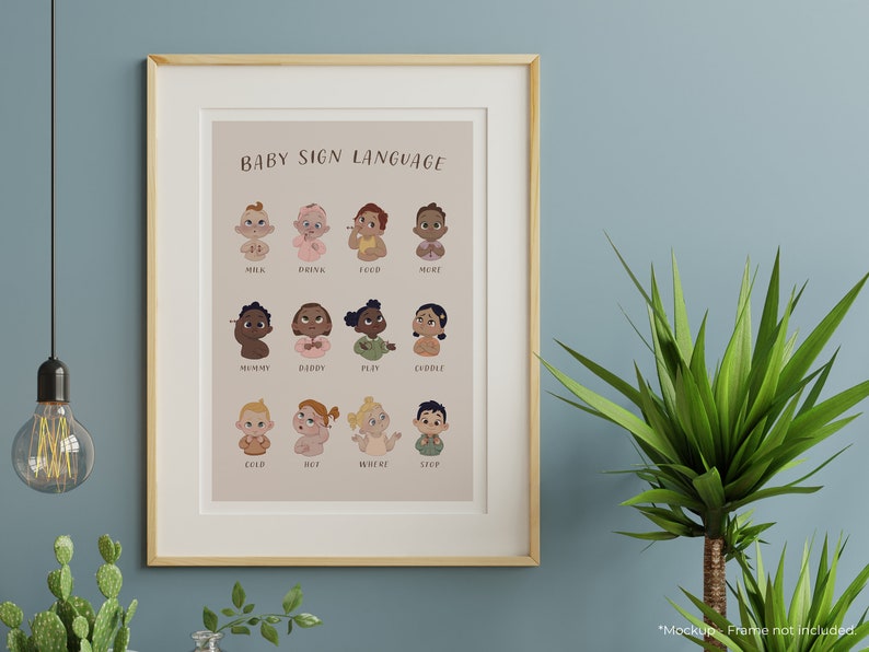 Baby Sign Language Poster | Includes a Written Pdf Guide for Beginners ...