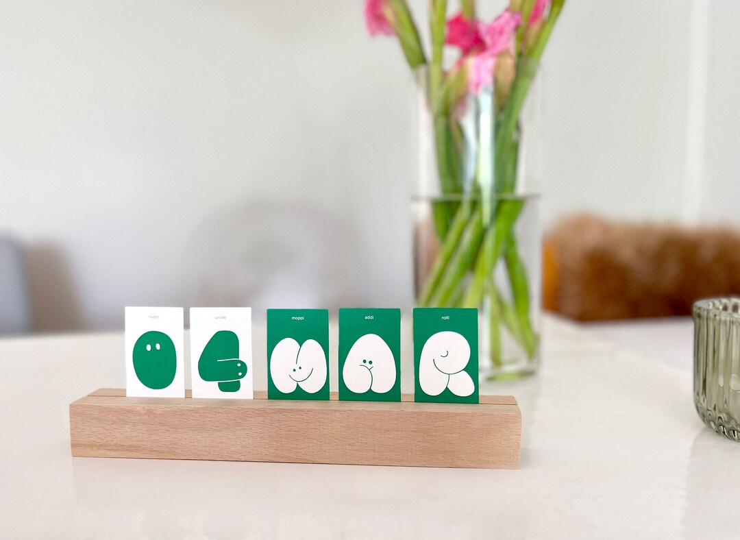 Yearly Calendar for Typography Fans, Design Calendar Made of Beech Wood ...