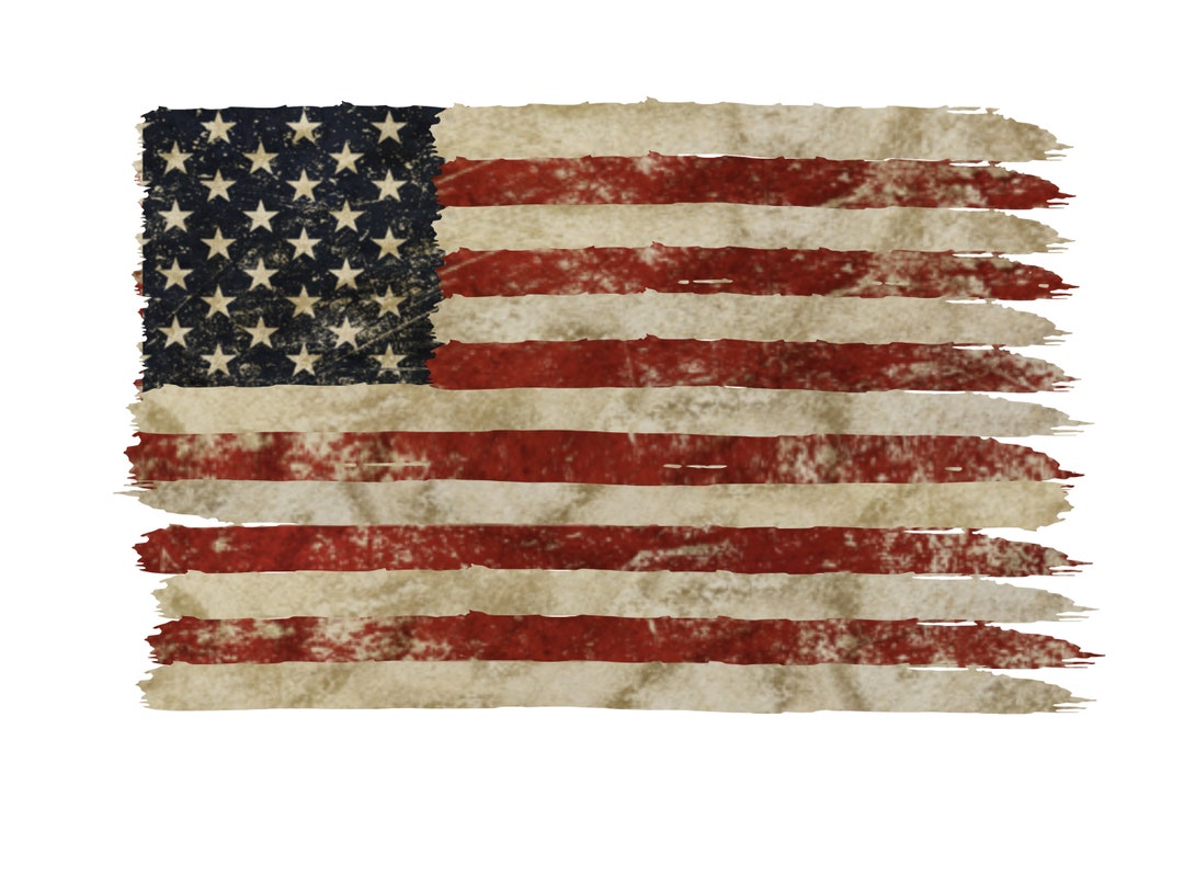 Rustic American Flag PNG, Vintage USA, Patriotic Sublimation (digital ...
