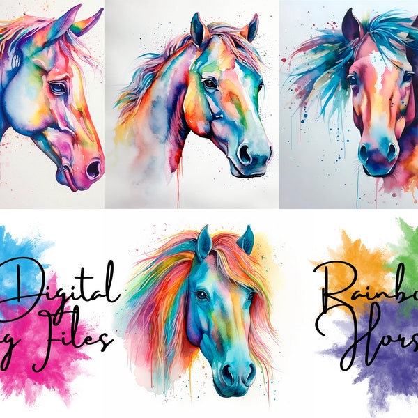 Cavallo arcobaleno - Etsy Italia