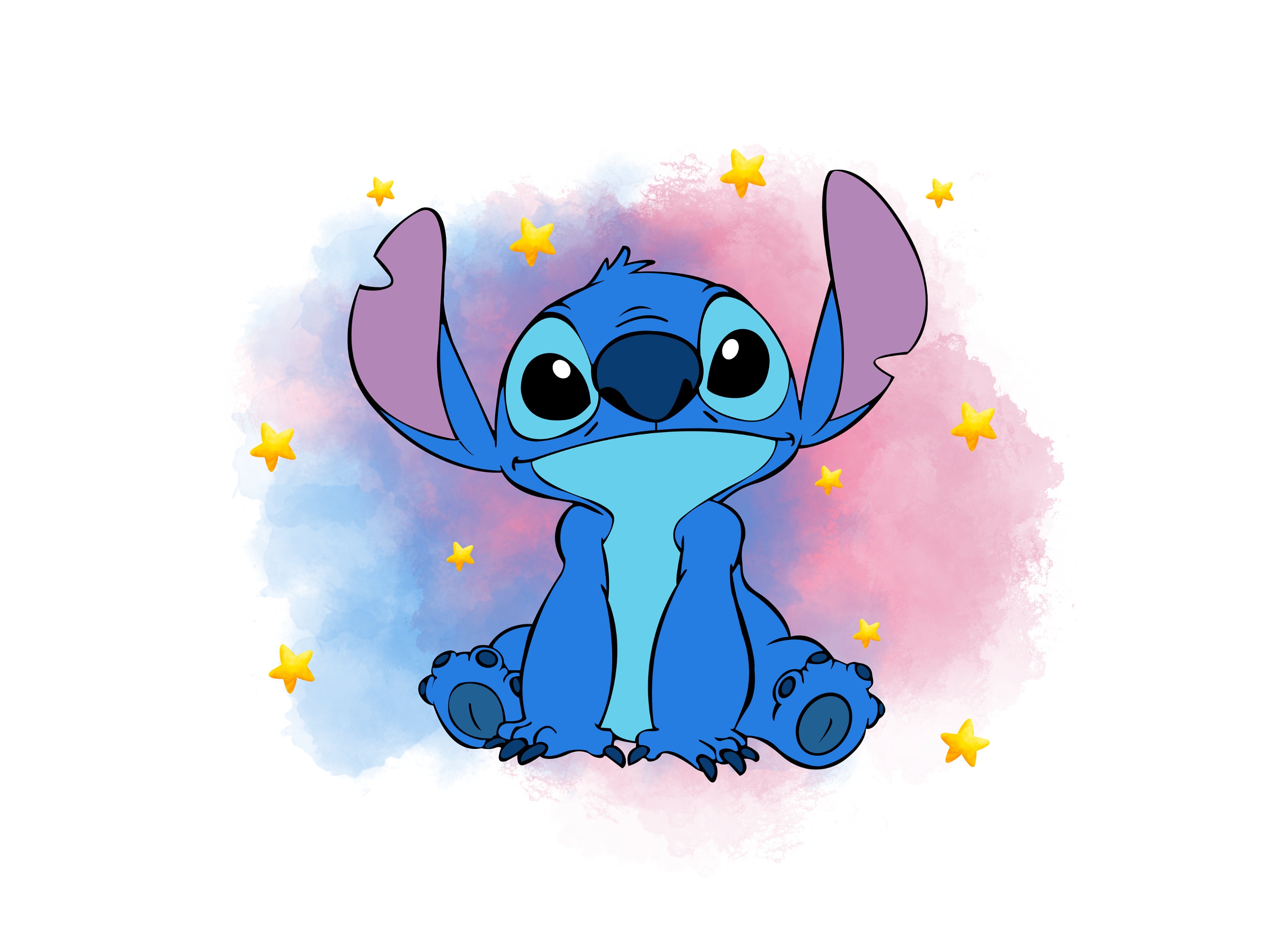 Lilo and Stitch, Stitch From Lilo and Stitch With Stars Clipart PNG ...