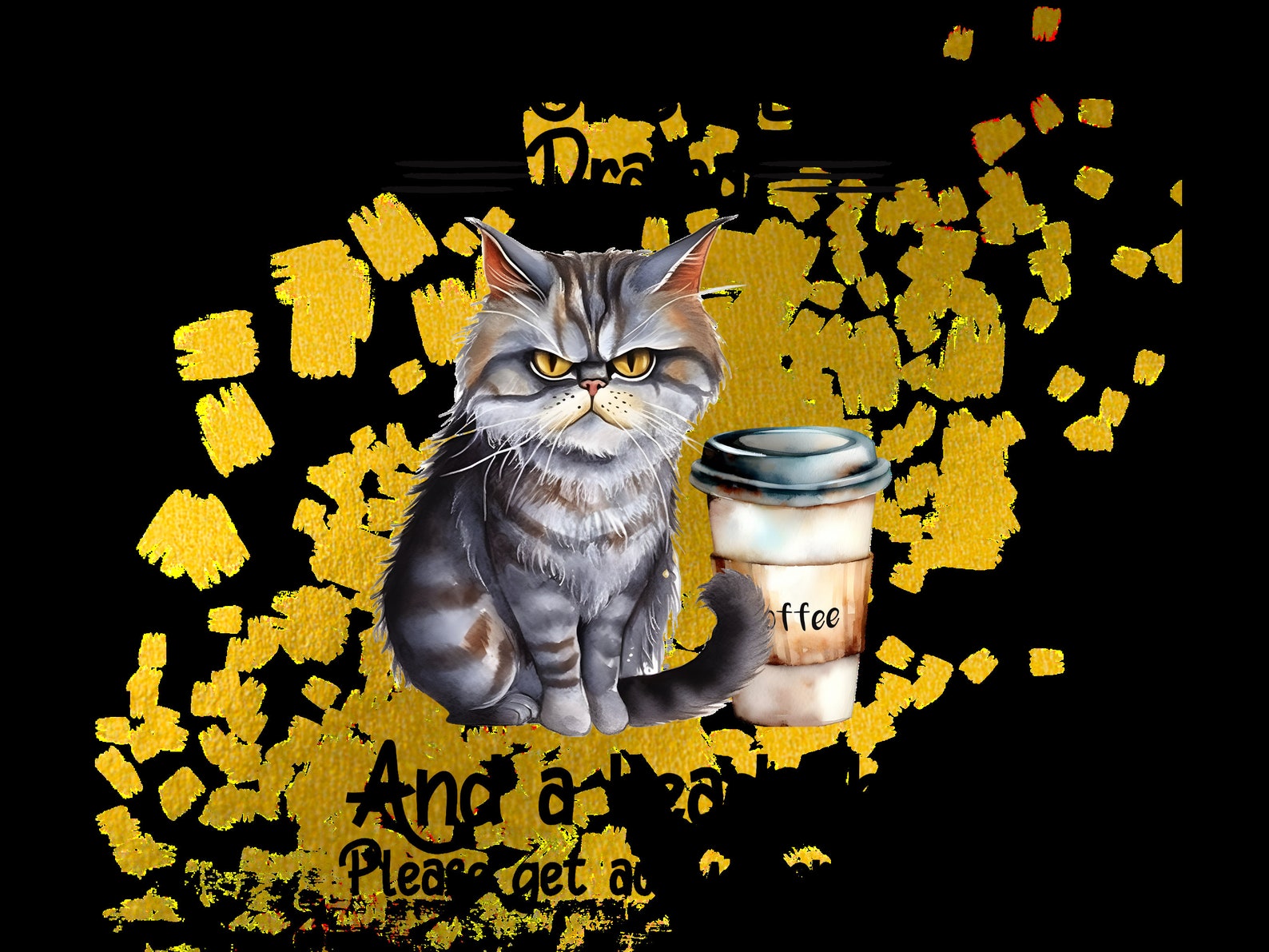 You Smell Like Drama Cat Clipart PNG File Humorous Funny Direct Print ...