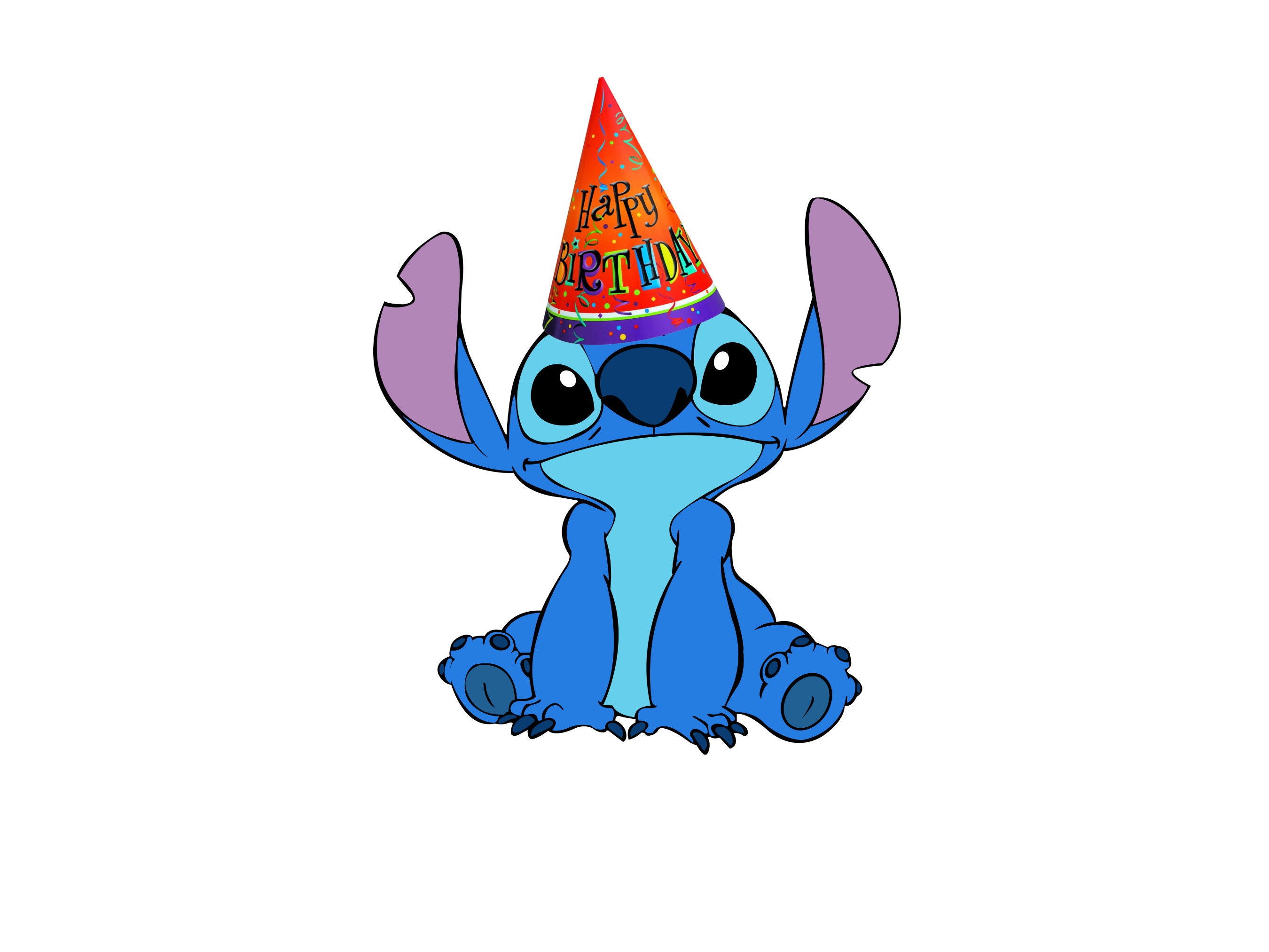 Lilo and Stitch, Stitch From Lilo and Stitch in Birthday Hat Clipart ...