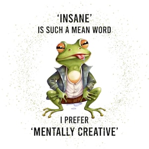 Insane Frog Clipart PNG File Humorous Funny Direct Print Sublimation - Etsy