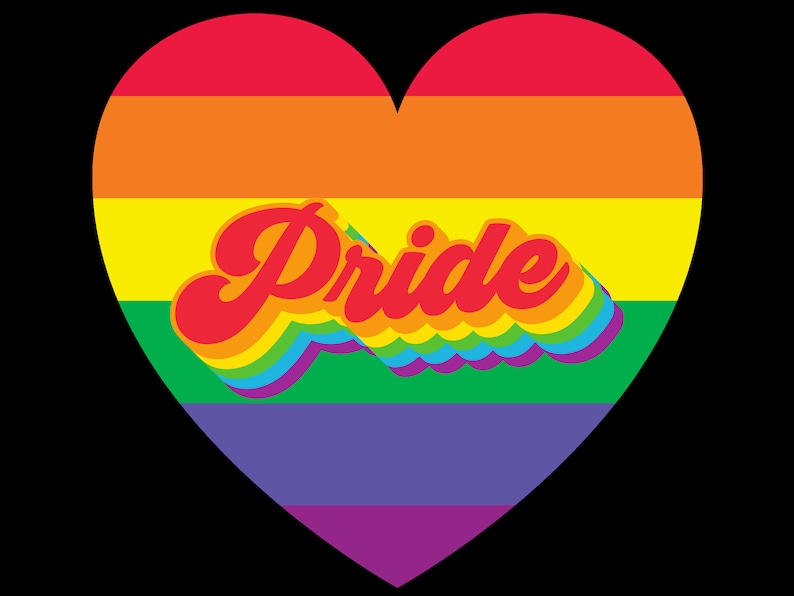 LGBTQ Rainbow Heart Transparent Png LGBT Gay Pride Rainbow Gay Festival LGBT Pride Sublimation ...