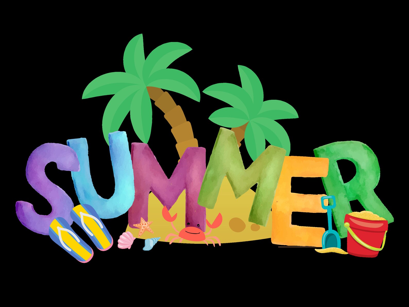 Summer PNG, Transparent, Non Transparent, Digital Files - Etsy