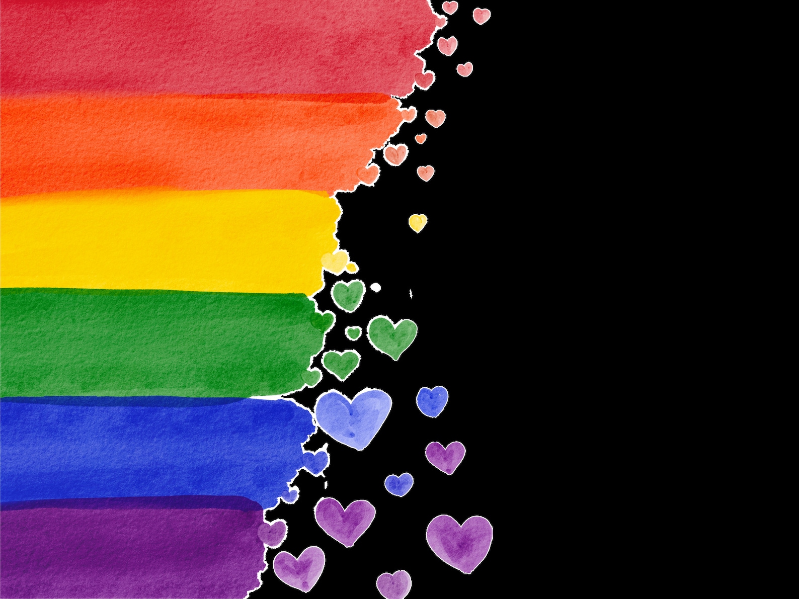 LGBTQ Pride Flag Love Hearts Transparent Png LGBT Gay Pride Rainbow Gay ...