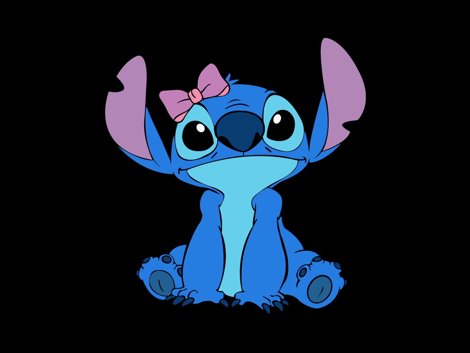 Lilo and Stitch, Stitch From Lilo and Stitch With Bow Clipart PNG, High ...