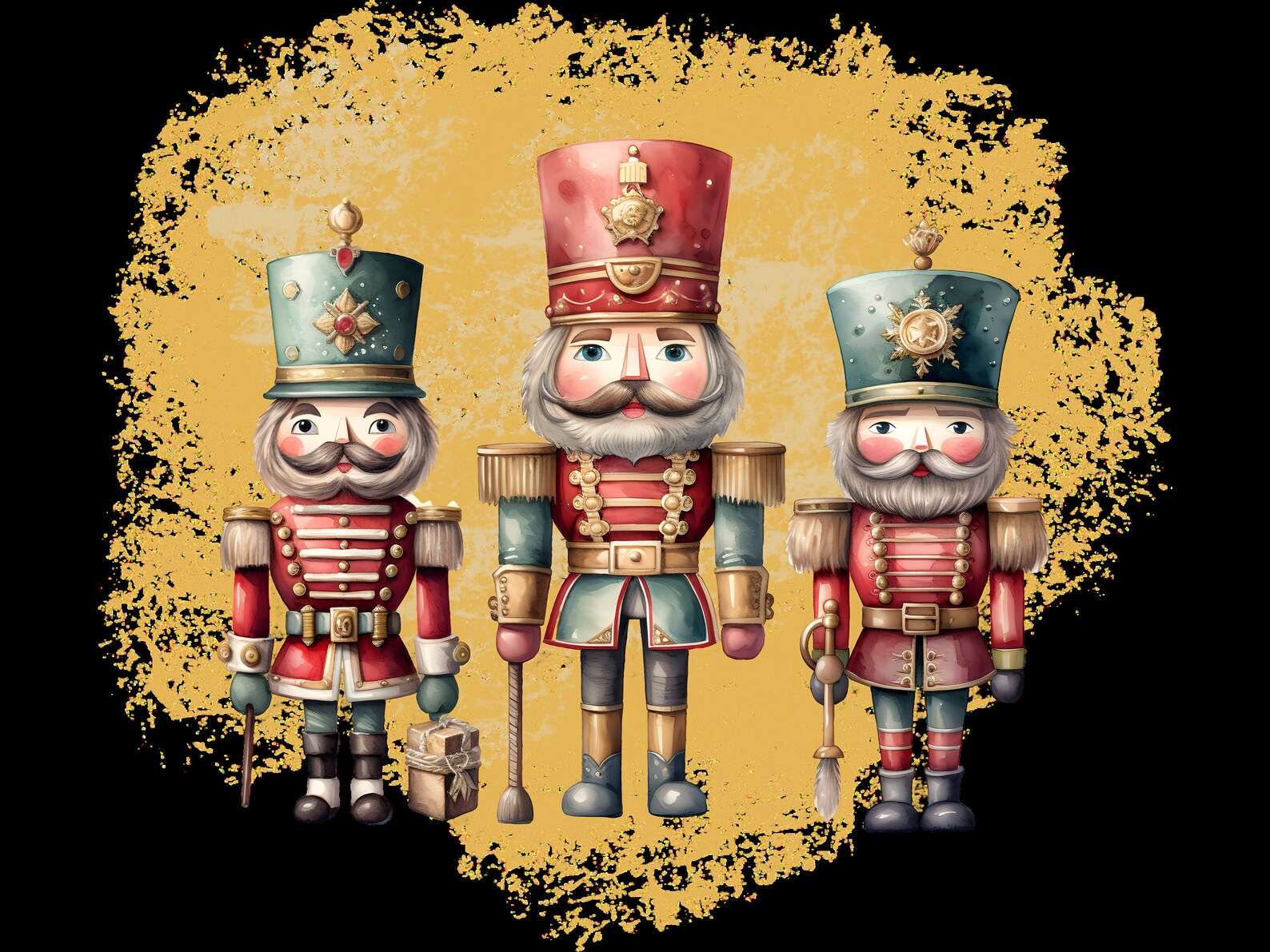 Christmas Nutcracker PNG Watercolour Clipart Bundle Junk - Etsy