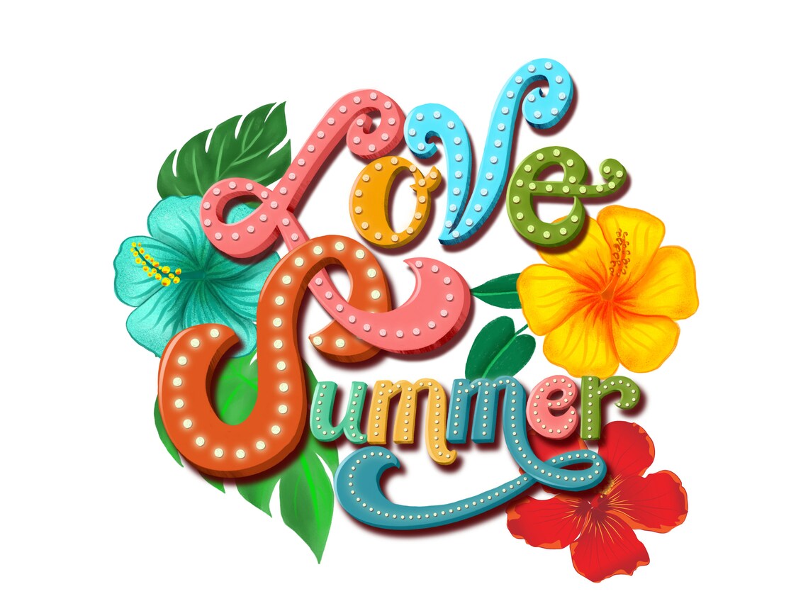 Love Summer Vacation Mode PNG Transparent Sublimation Digital Files - Etsy