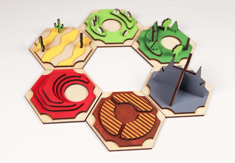 Settlers of Catan Laser Files, Laser Cut Catan File SVG, Settlers of ...