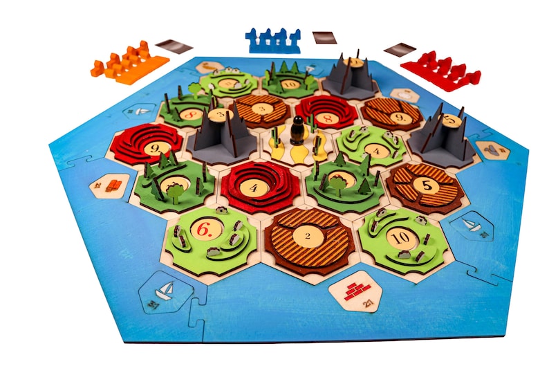 Settlers of Catan Laser Files, Laser Cut Catan File SVG, Settlers of ...