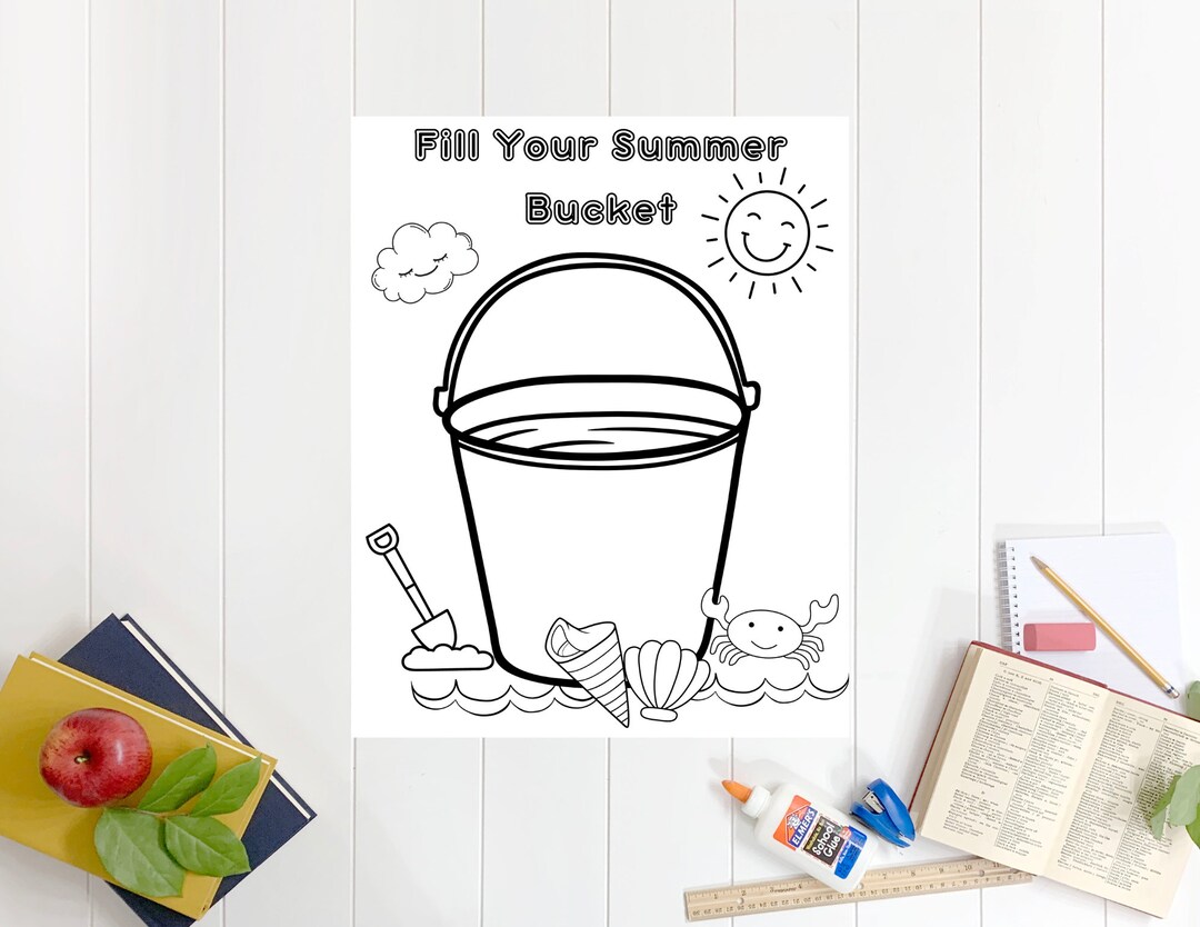 Fill Your Summer Bucket, Bucket List, Digital, Summer Activity, Teacher ...