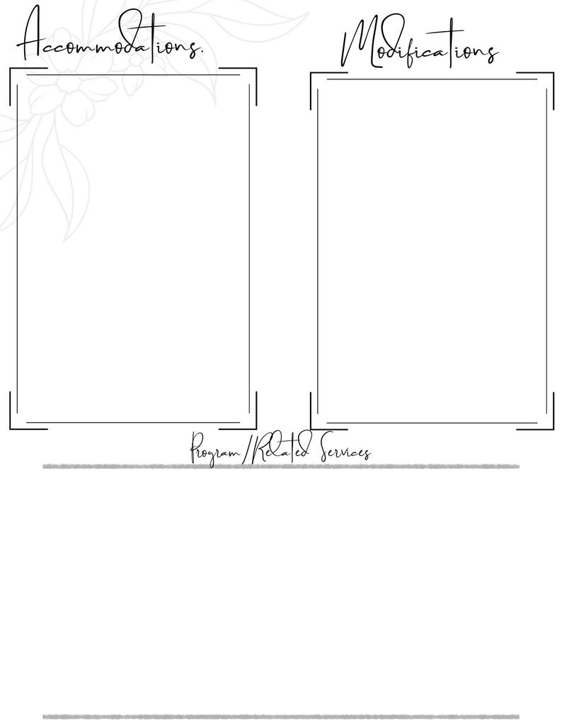 Printable Special Education IEP Template, IEP Meeting Prep Binder, IEP ...