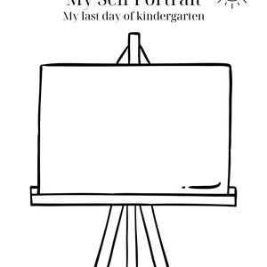 First Day of School Printable Activity, Self Portrait Craft, Homeschool ...