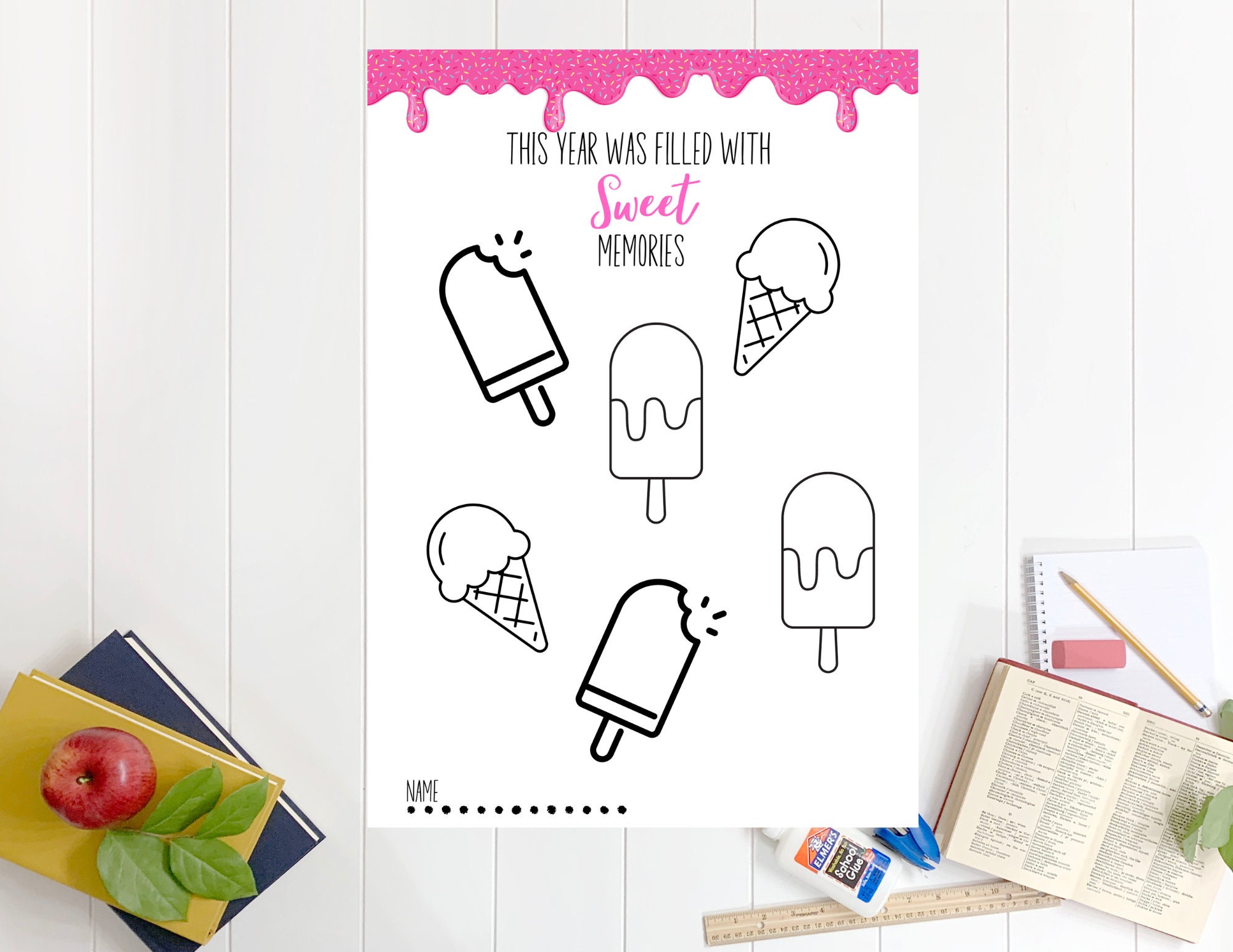 End of School Year Activity, Classroom Craft Activity, End of School ...