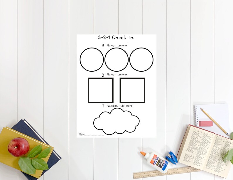 Graphic Organizer Classroom Check In Teacher Homeschool - Etsy