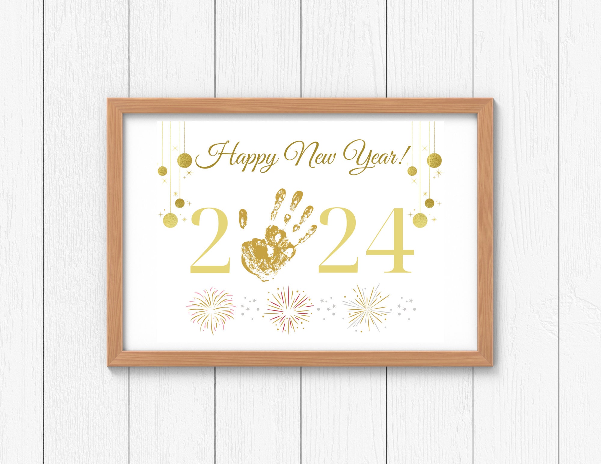 Child Handprint Printable, Child Footprint Craft, Keepsake Craft, Happy ...