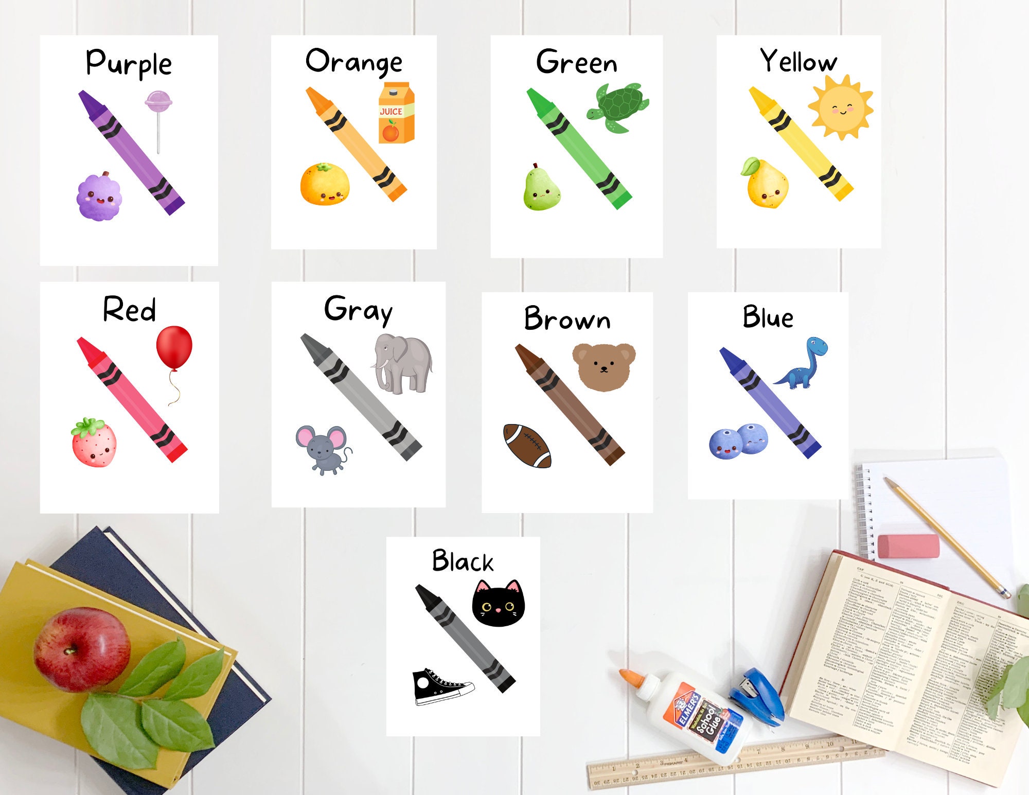 Teacher Color Posters, Color Bundle, Bulletin Board, Primary Colors ...