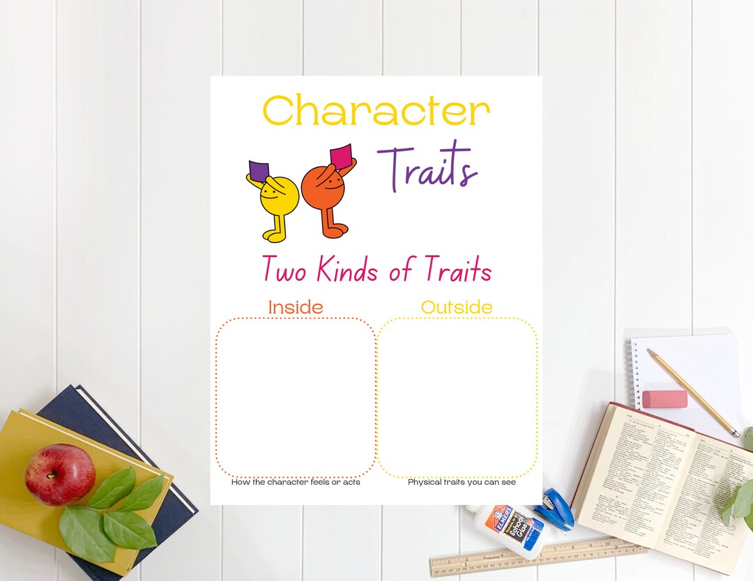 Character Trait Printable, Language Arts, Homeschool, Writing Prompt ...