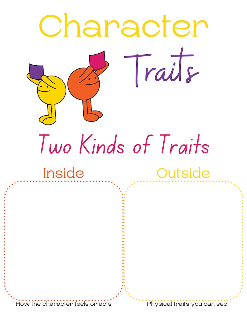Character Trait Printable, Language Arts, Homeschool, Writing Prompt ...