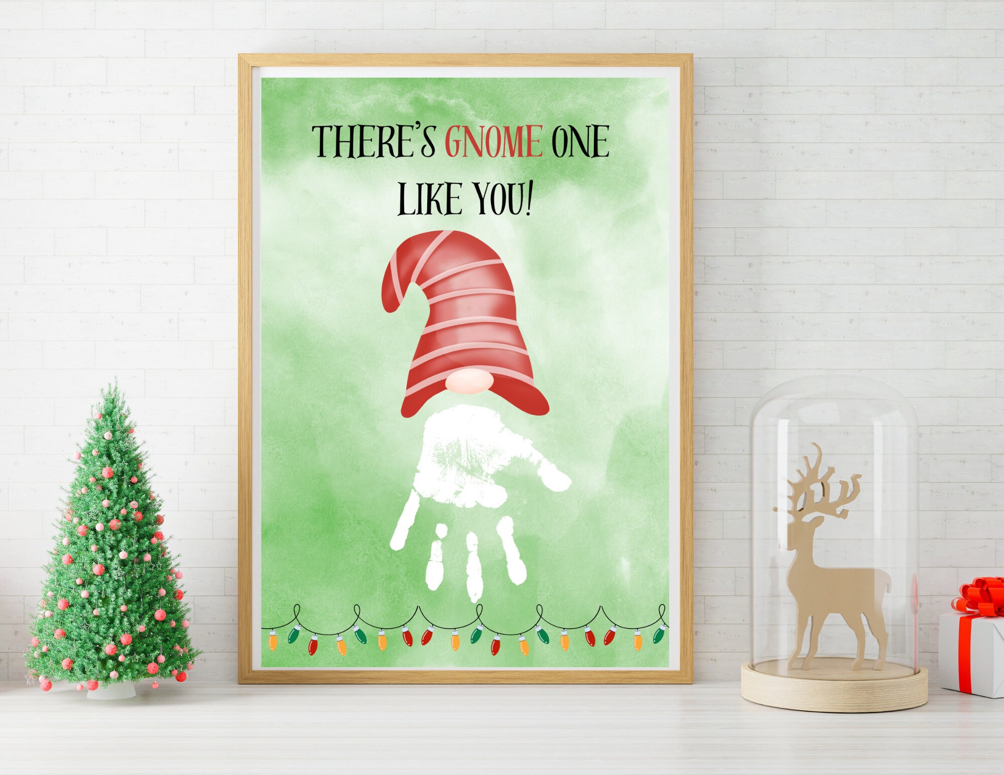 Child Handprint Activity, Gnome Activity, Handprint Craft, Christmas ...