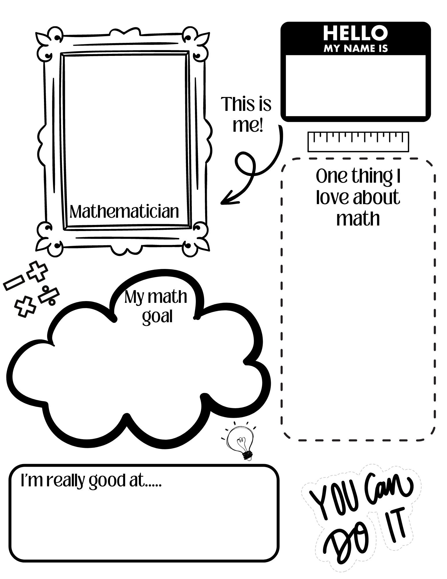 Math School Printable, Instant Download Math Worksheet, Math Homeschool ...