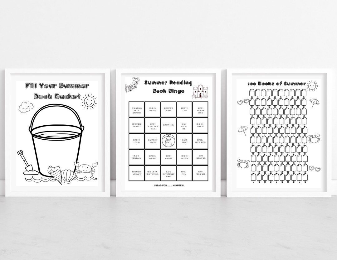 Summer Book Bundle, Book Bingo, 100 Books of Summer, Book Bucket List ...