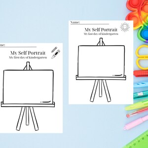 First Day of School Printable Activity, Self Portrait Craft, Homeschool ...