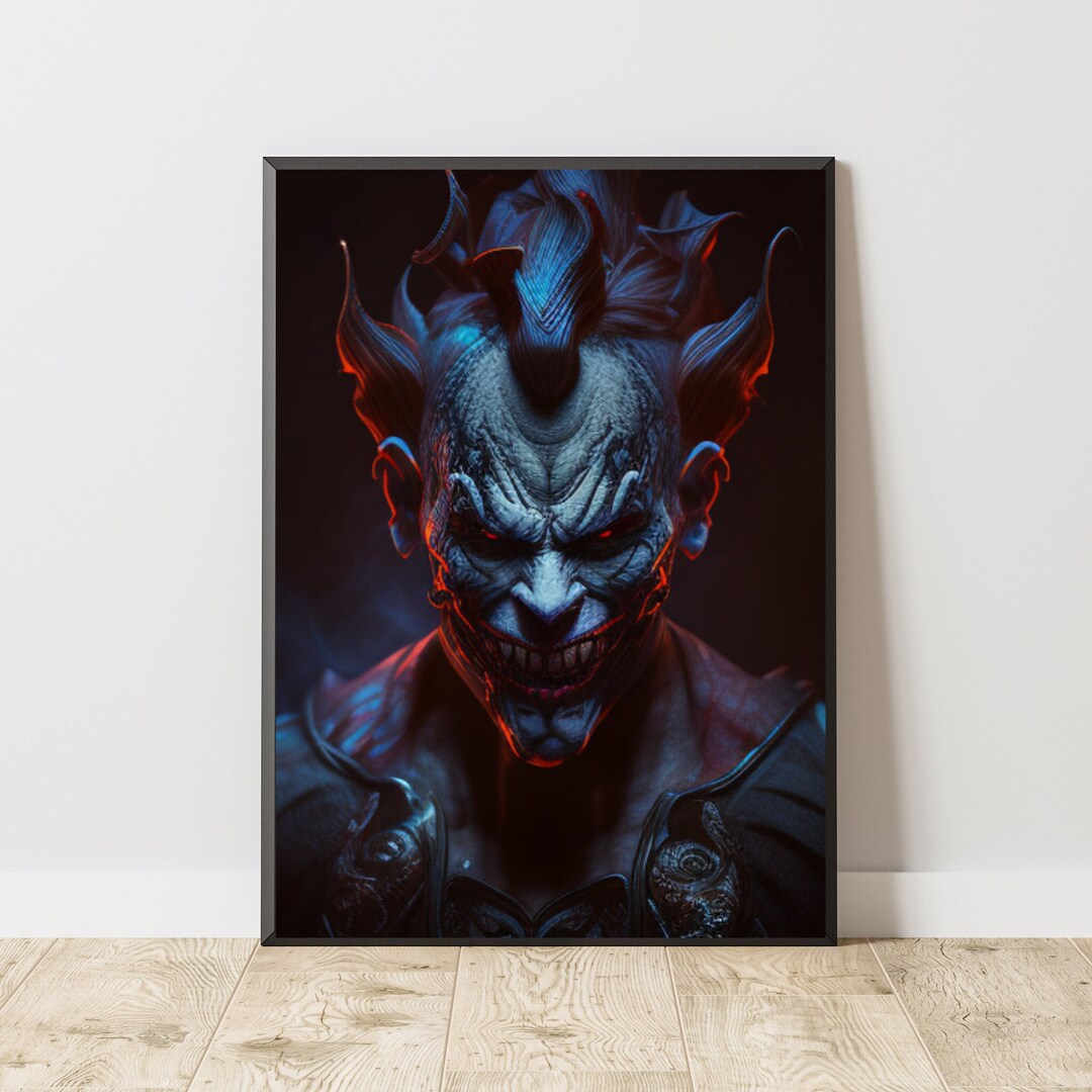 Eyes of Malevolence - Horror Poster, Devil, Demon Wall Art - Evil Decor ...