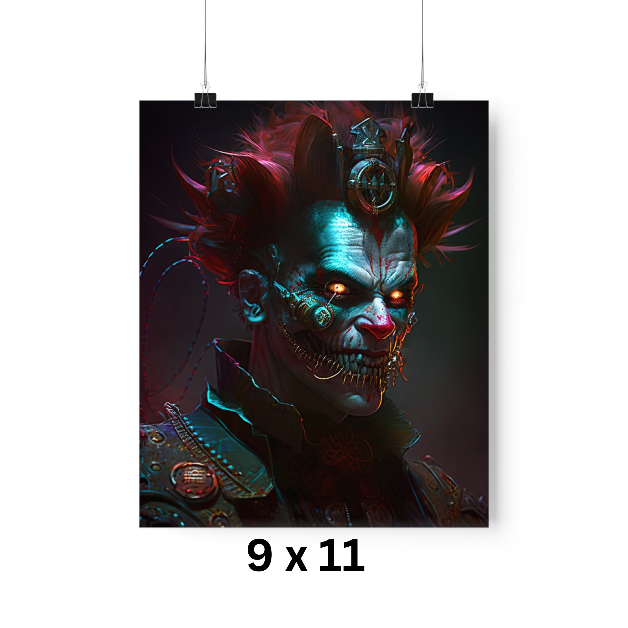 Biomechanical Demon Poster Malevolent Horror Style Art - Etsy