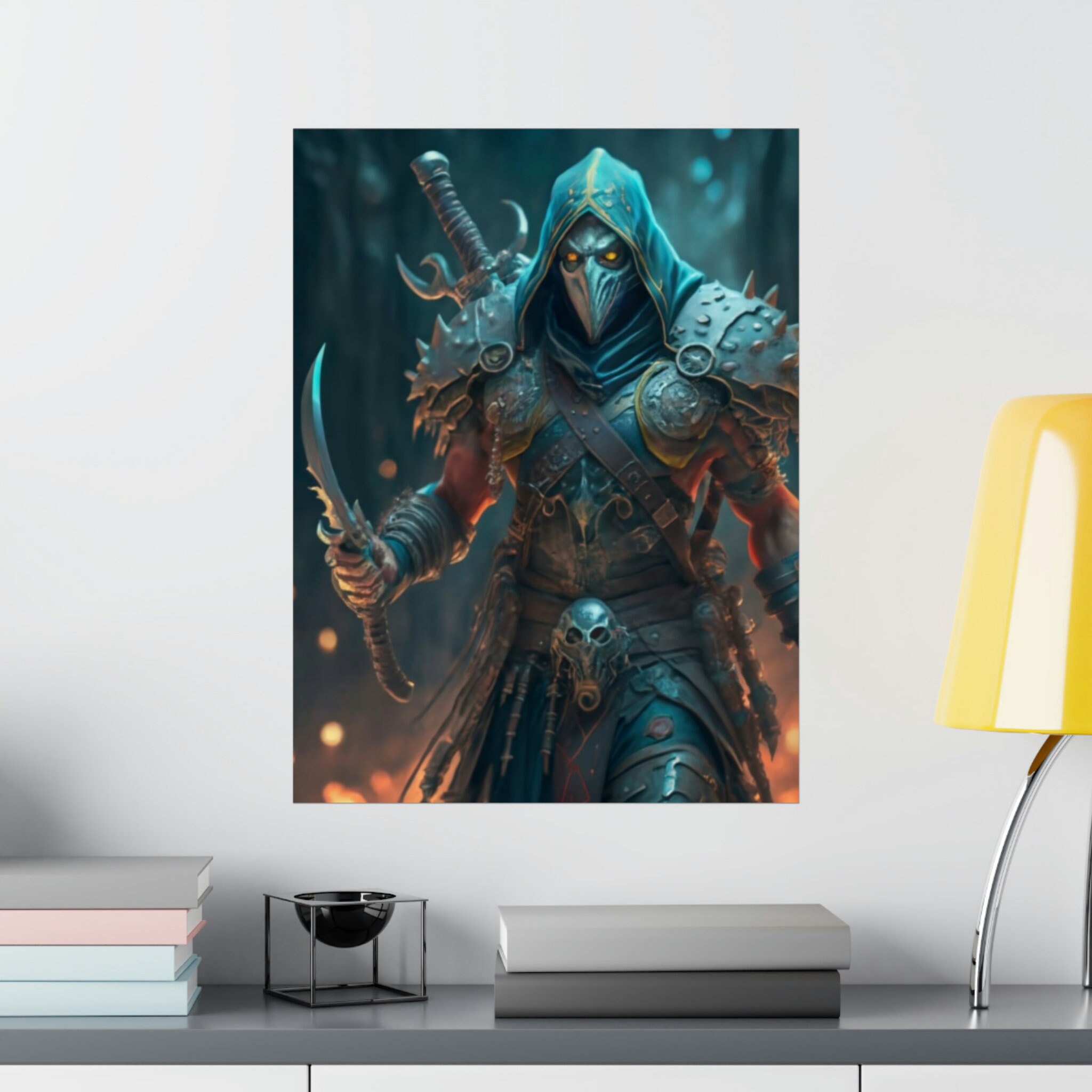 Undead Assassin Poster Fantasy Ninja Art Print Unique - Etsy