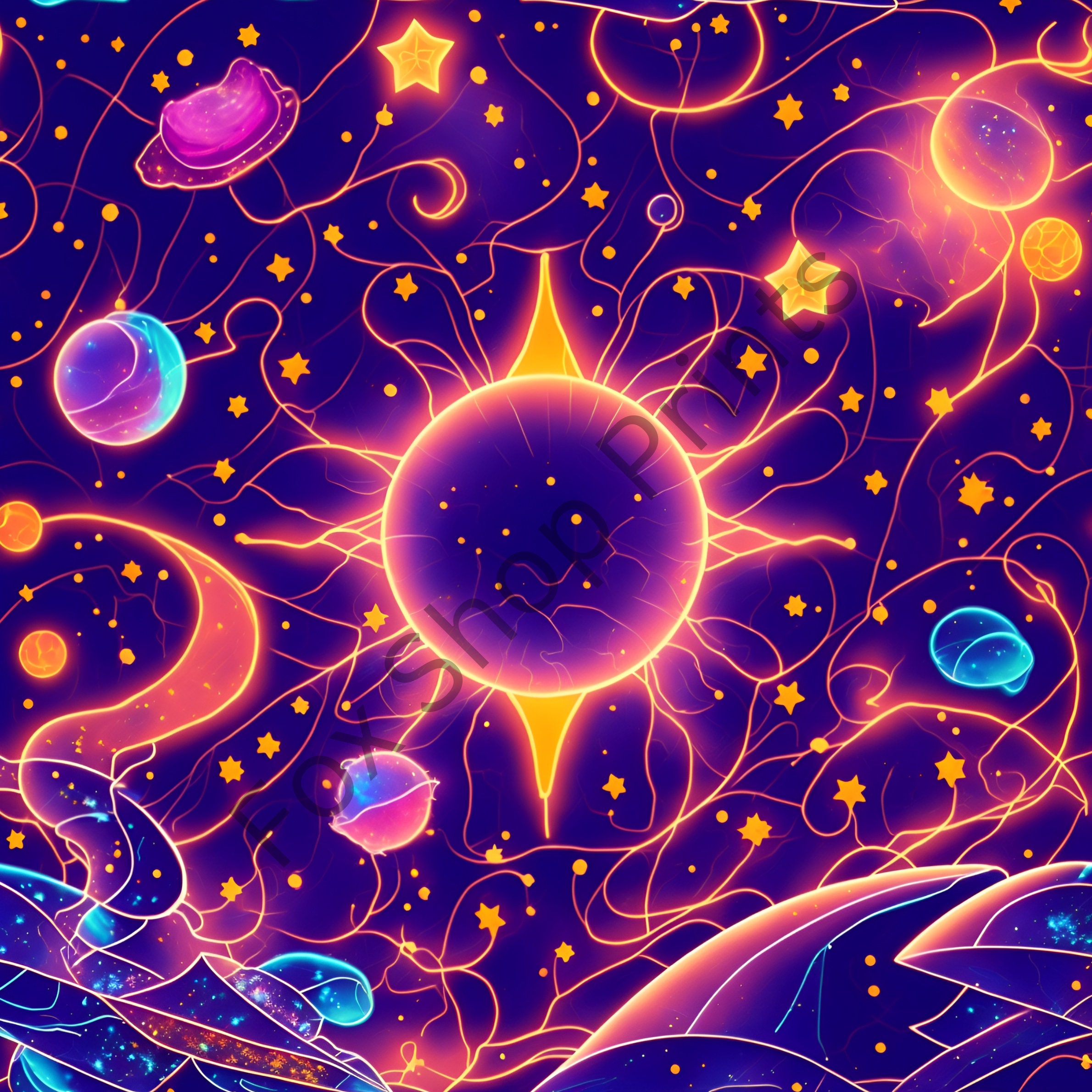 Planet Tiles, PNG, Commercial Use, Instant Download - Etsy
