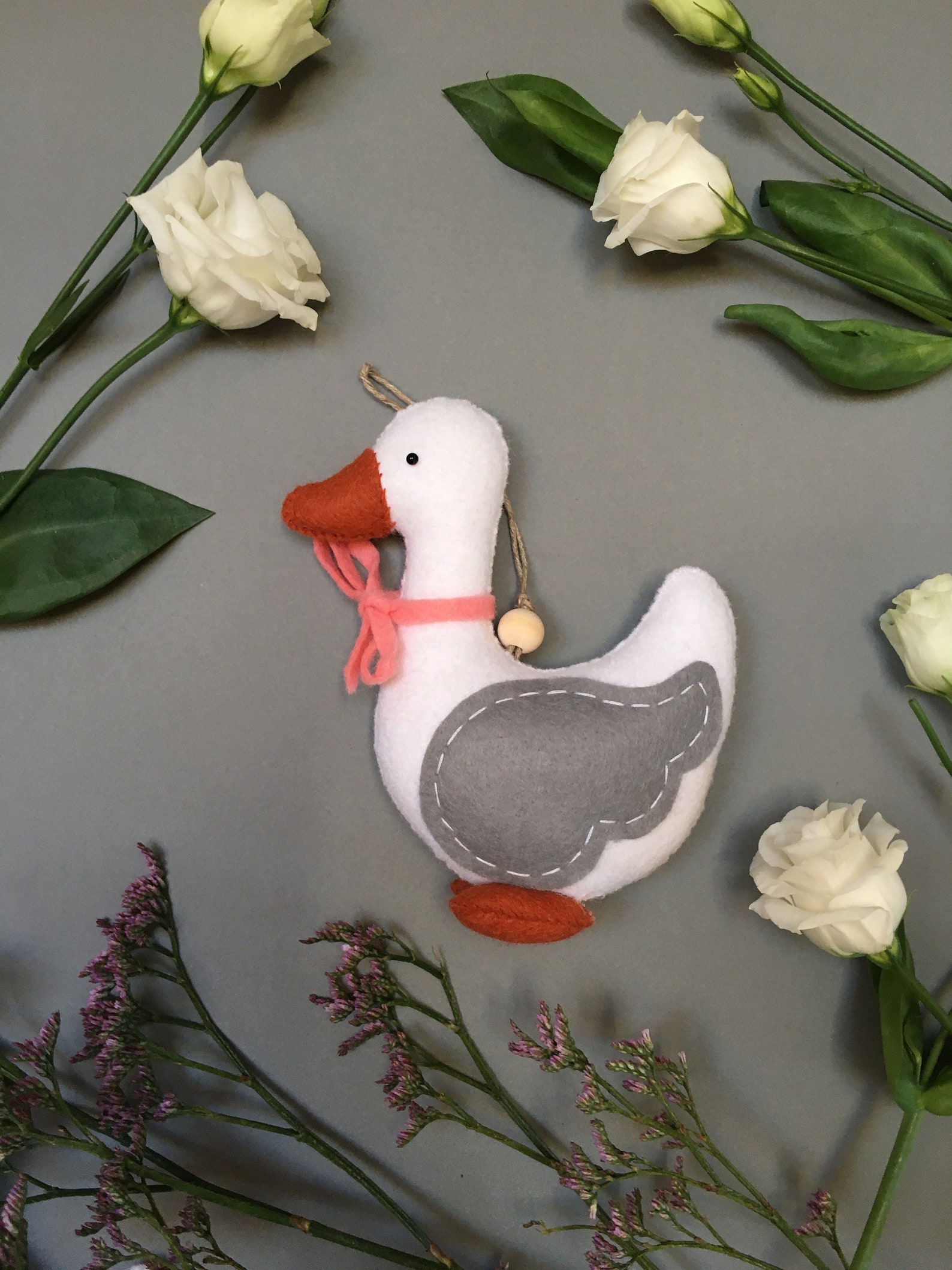 Felt Goose Easter Ornament, Easter Decorations, Felt Goose for Easter ...