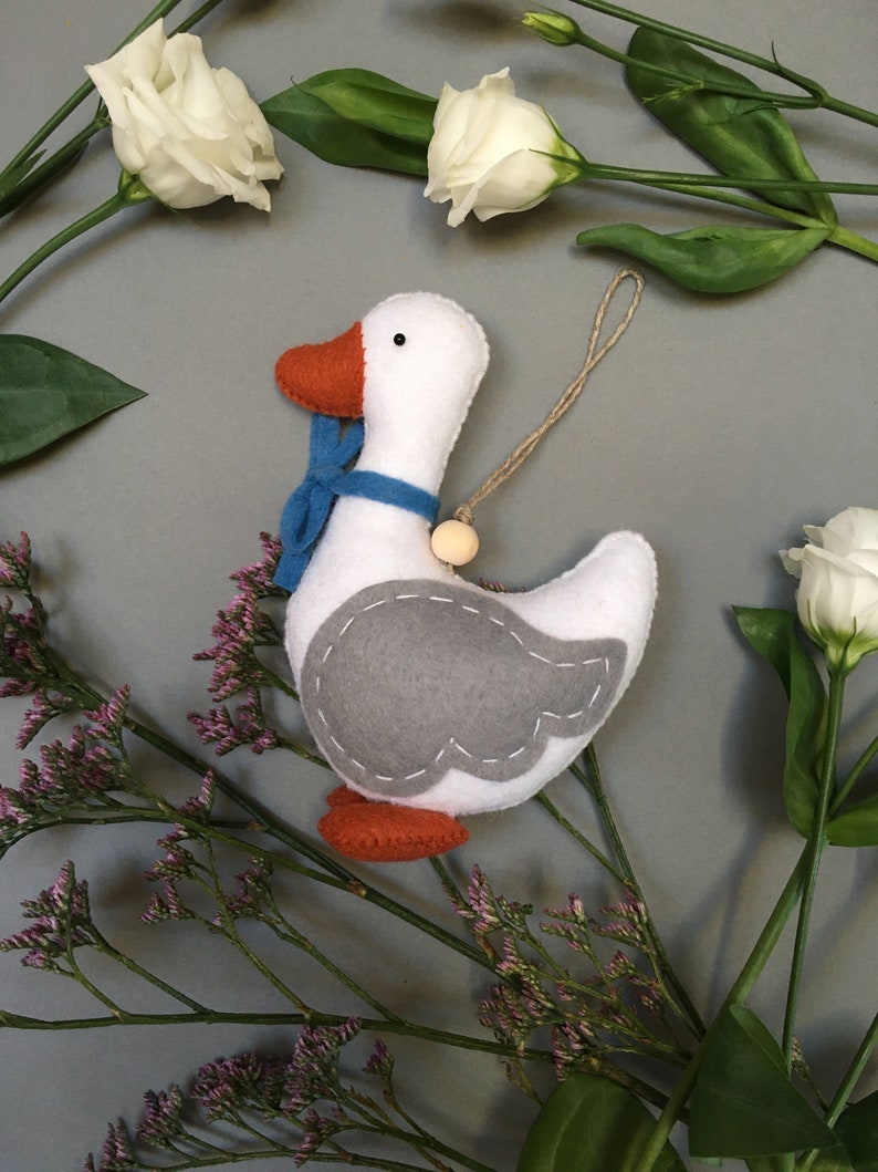 Felt Goose Easter Ornament, Easter Decorations, Felt Goose for Easter ...