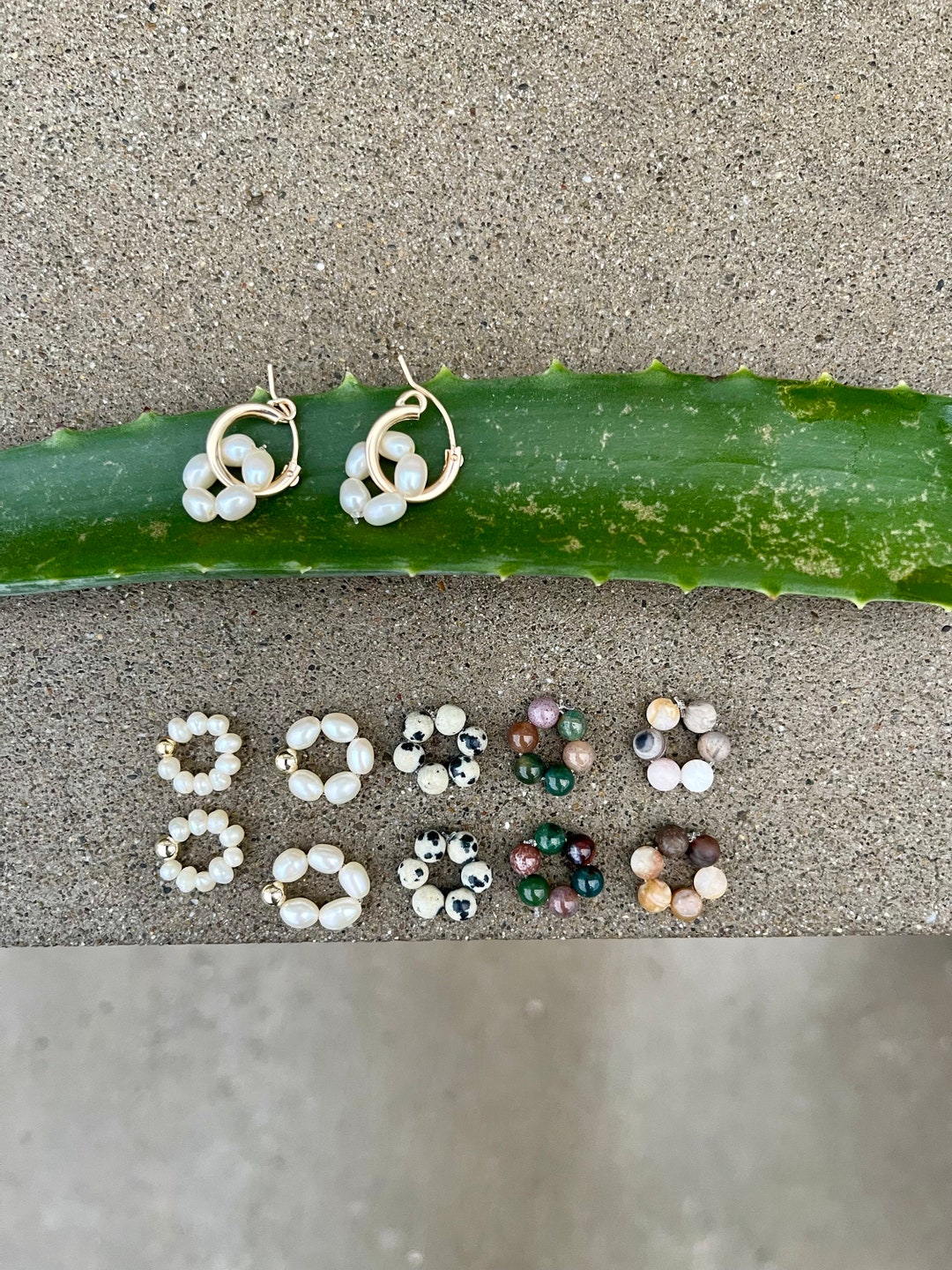 Interchangeable Pearl Loop for Hoop Earrings Loop Earring Made of ...