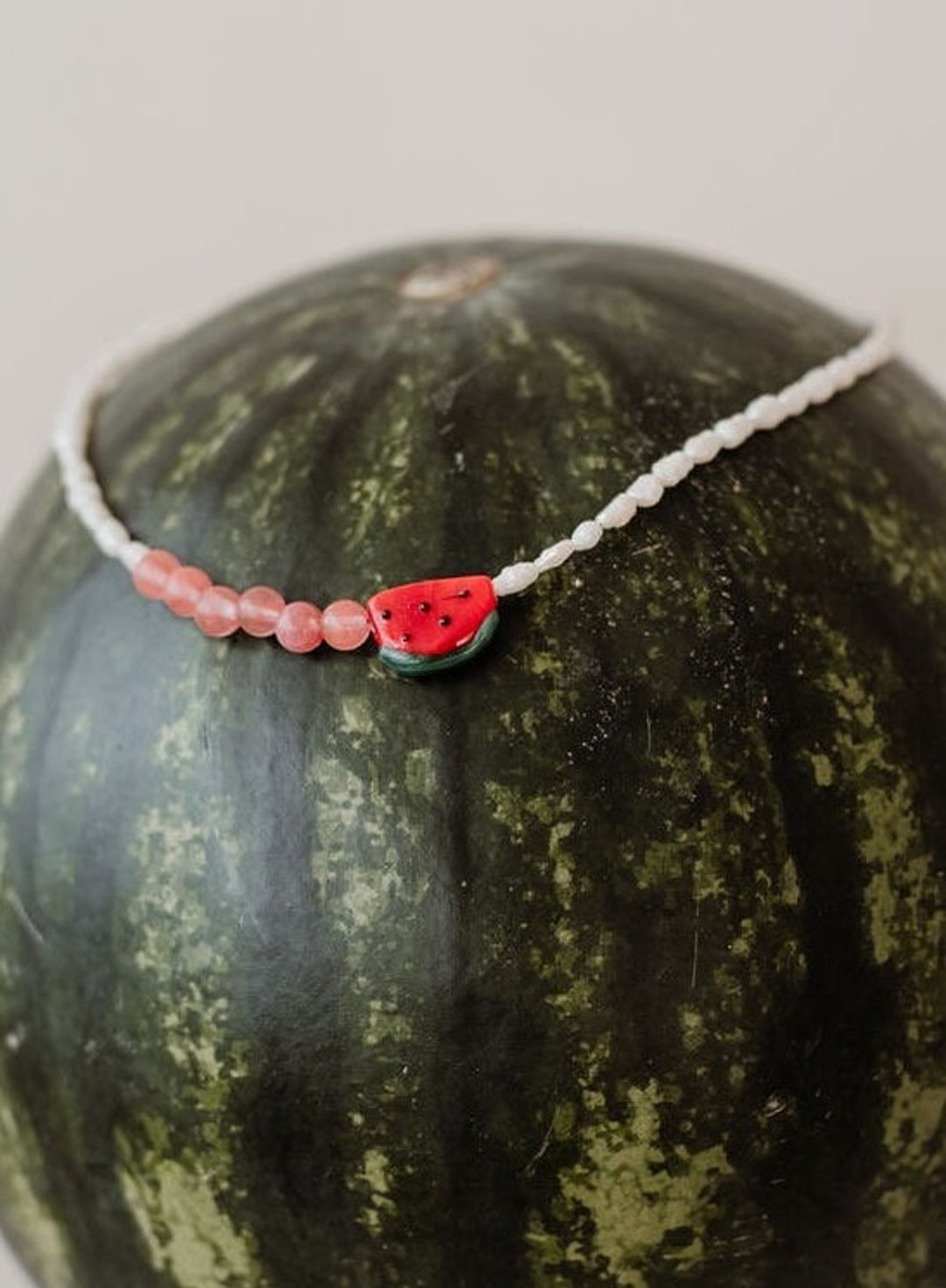 Pearl Necklace “melon” Made of Preloved Freshwater Pearls With ...