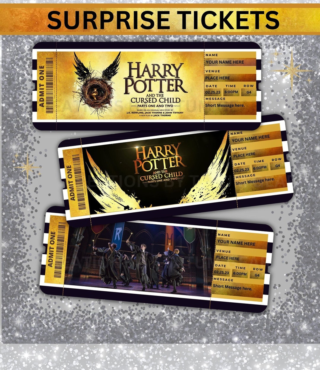 Unique Surprise Cursed Child Broadway Surprise Ticket Musical - Etsy UK