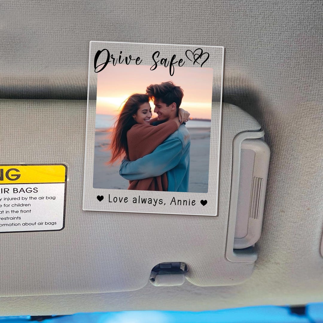 Personalized Photo Car Visor Clip, Custom Sun Visor Clip, Personalized ...