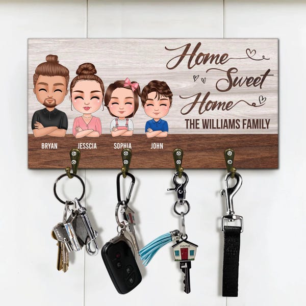 Home Sweet Home Key Holder - Etsy