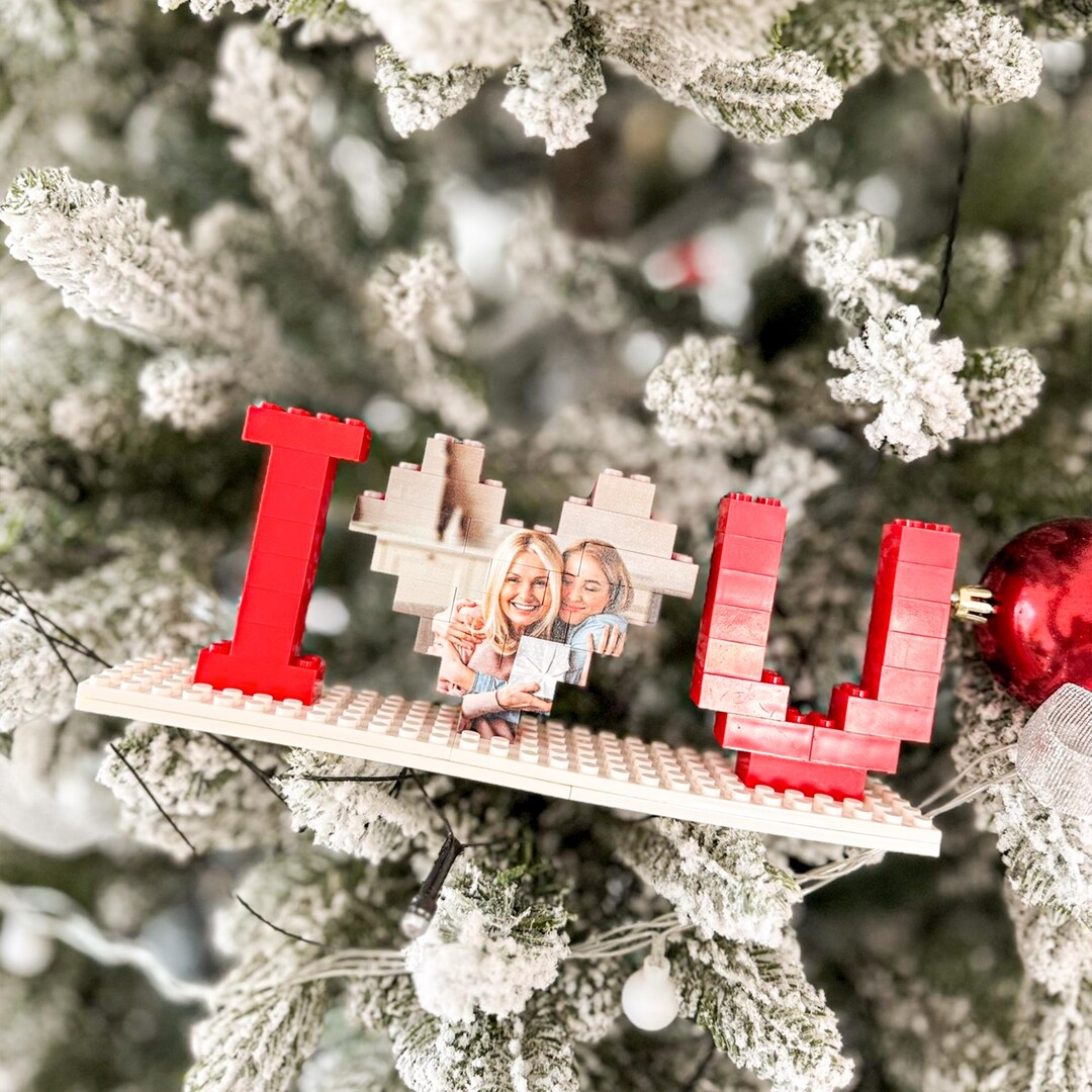 Personalized Mommy & Me Brick Photo Block, Custom Name and Photo ...