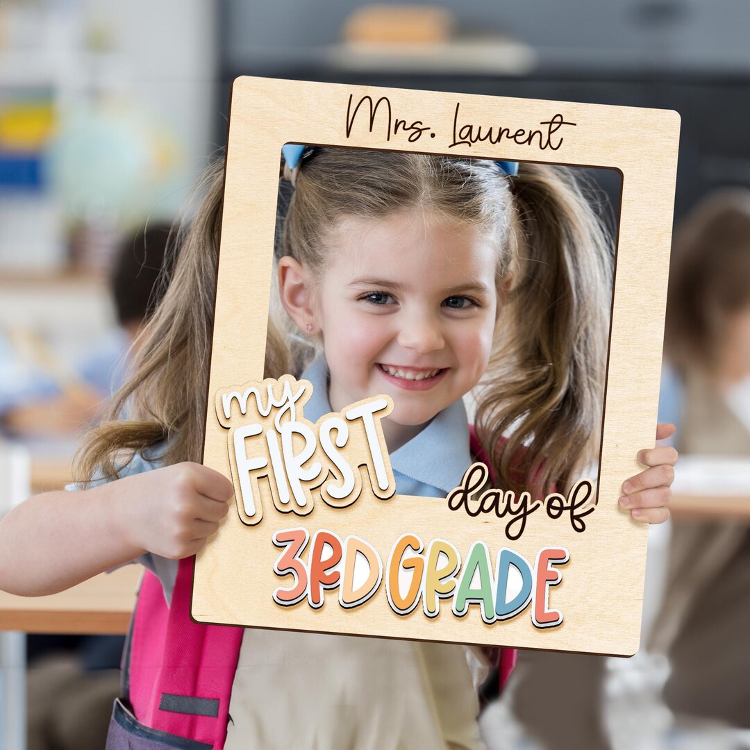 Personalized Photo School Year, School Picture Frame,classroom Decor ...