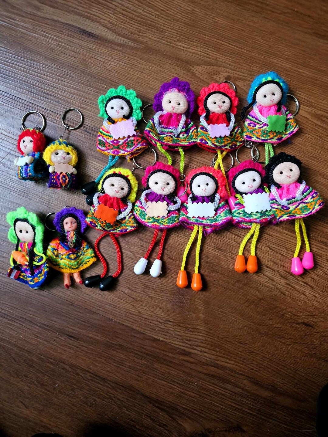 Handmade Peruvian Keychain: Inca Girl & Boy Charm - Etsy