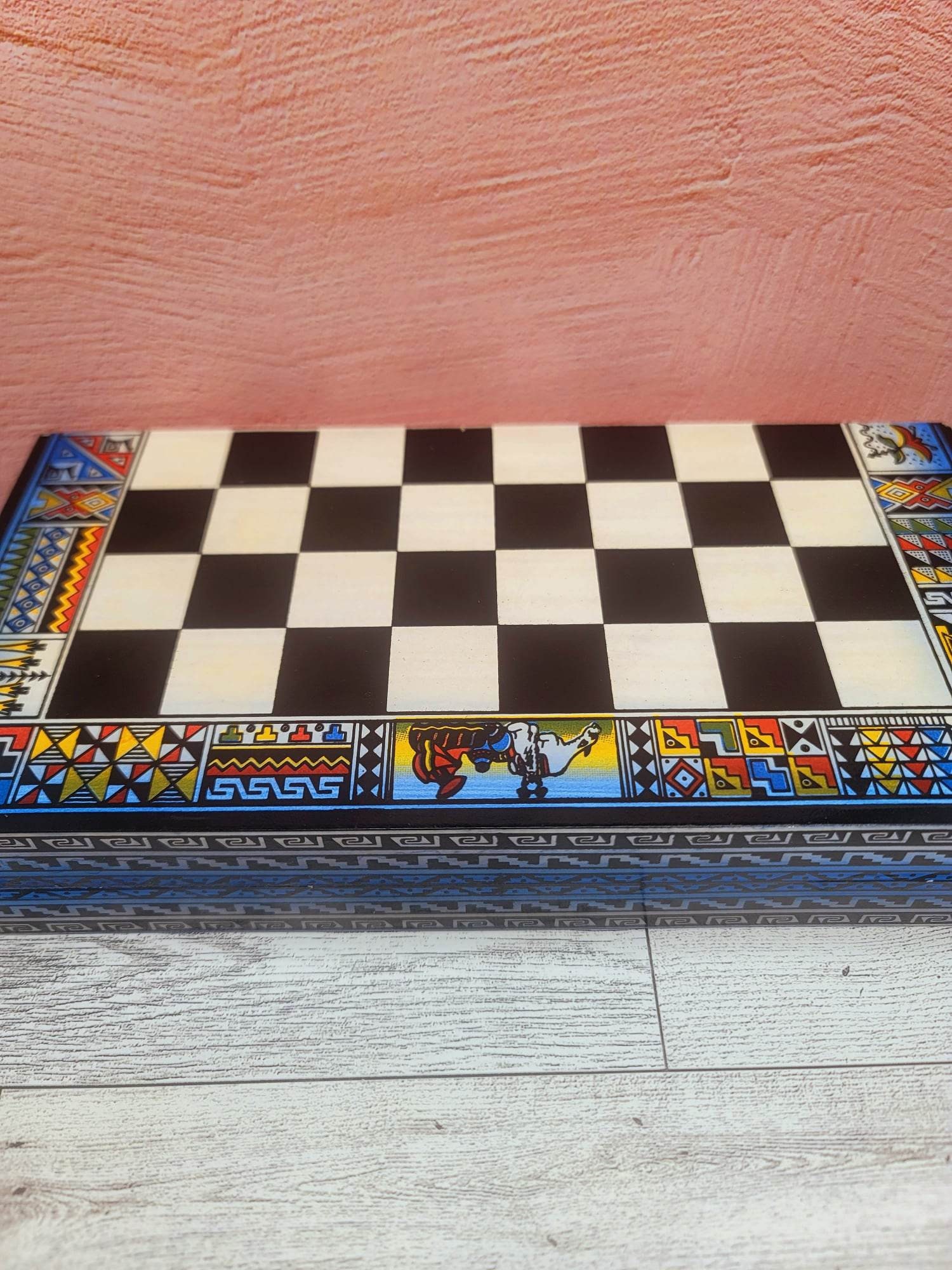 Peruvian Spanish Vs Incas Handmade Wooden Chess Set, Handmade Chess ...