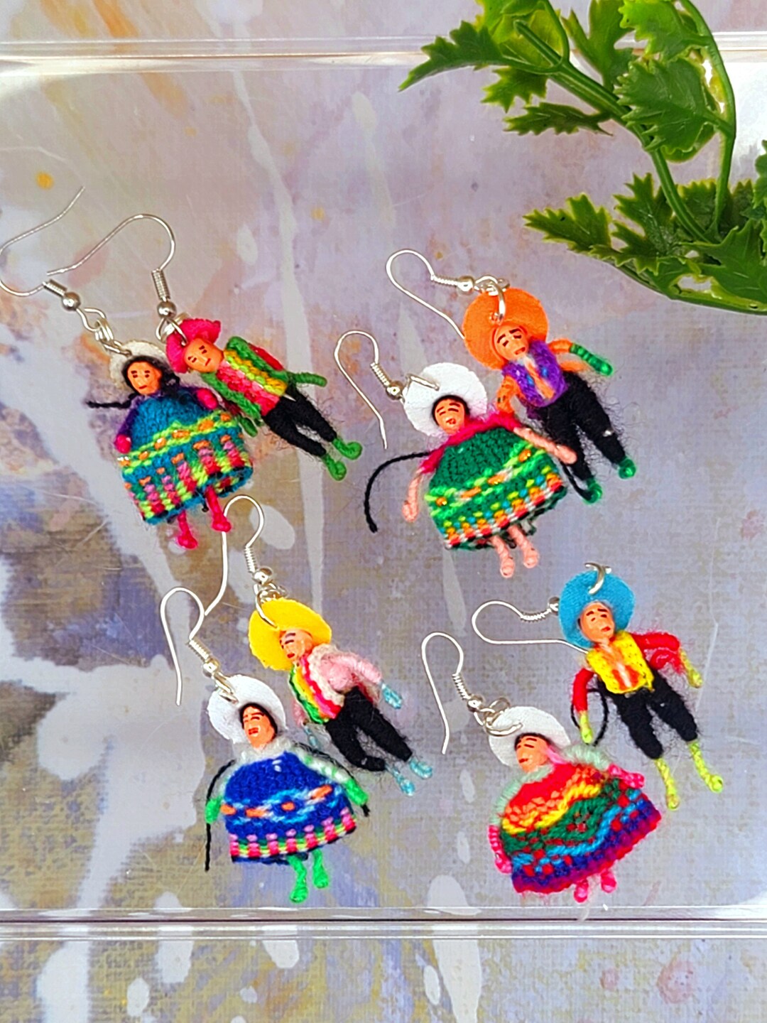 Peruvian Andean Doll Earrings, Aretes Peruanos, Peruvian Dolls ...