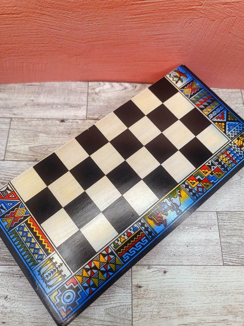Peruvian Spanish Vs Incas Handmade Wooden Chess Set, Handmade Chess ...